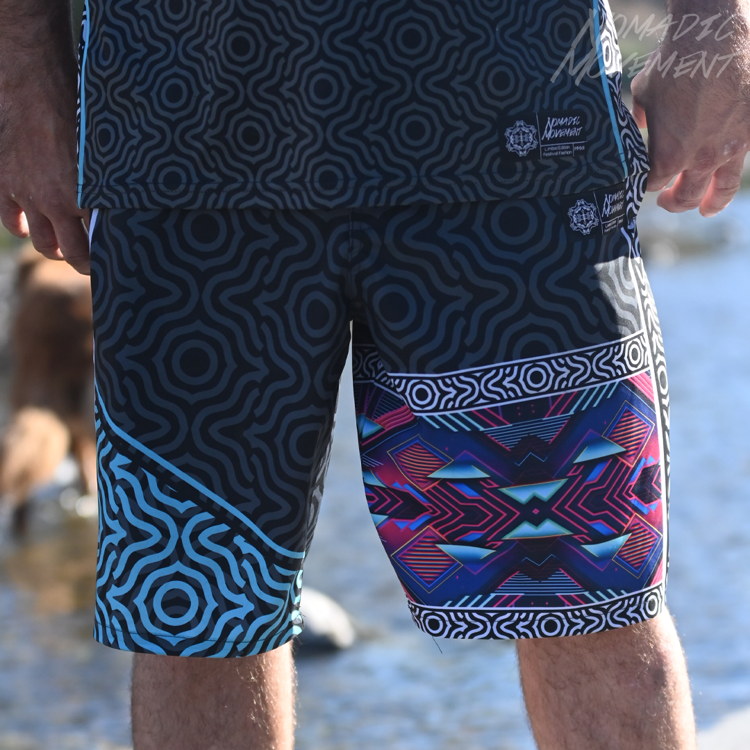 Synth Wave Board Shorts – NomadicMovement